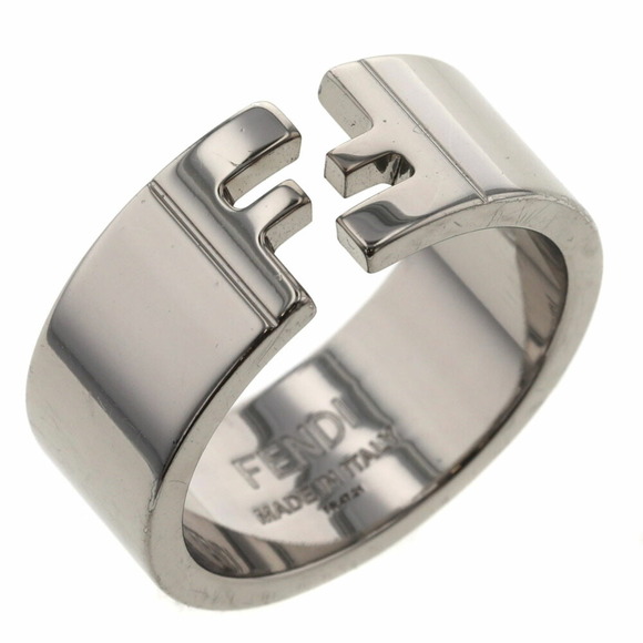 Fendi | Jewelry | Fendi Ring Ff Motif Ruthenium Color Metal Mens Fendi ...